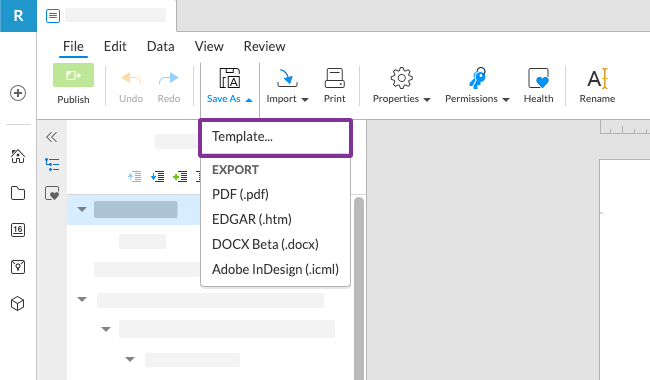 Document templates – Support Center