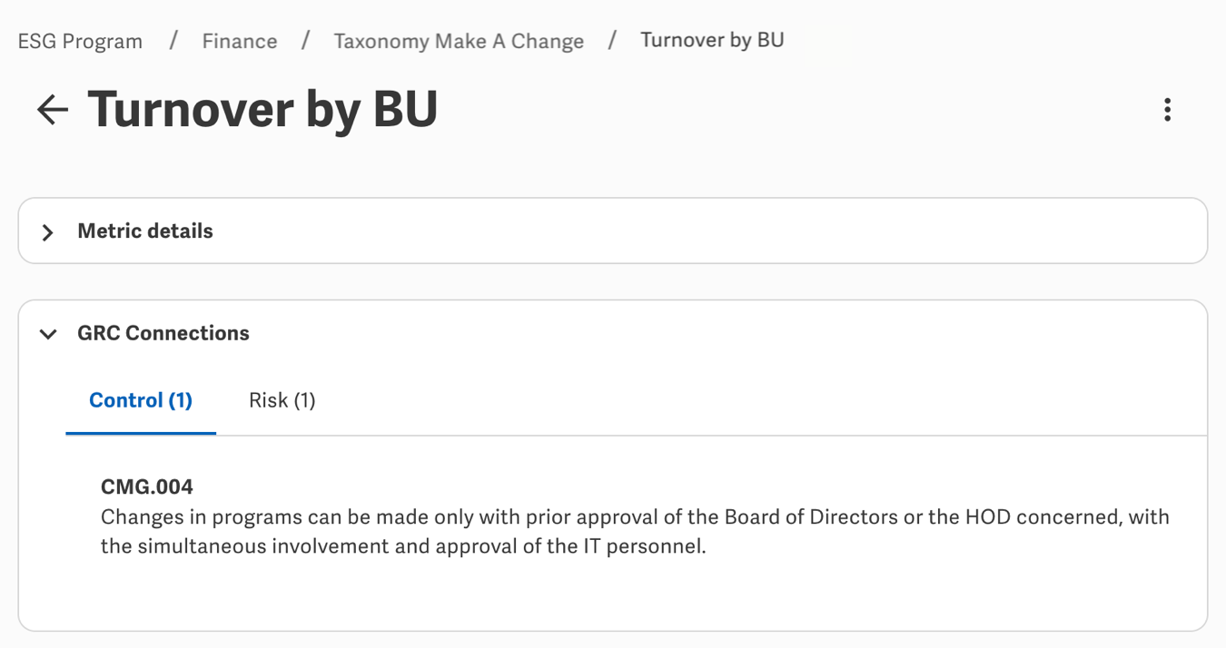 Provide assurance for Sustainability Program metrics with GRC ...