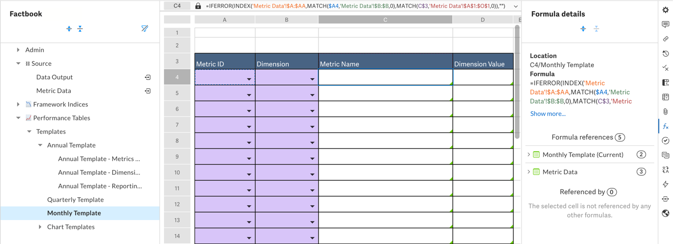 Understand (INDEX(MATCH,MATCH)) formula in Data Collection or Factbook ...