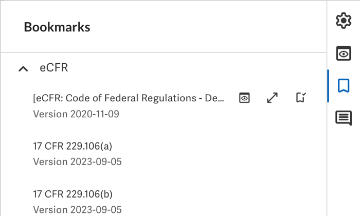 Bookmark content in Sustainability Explorer – Support Center