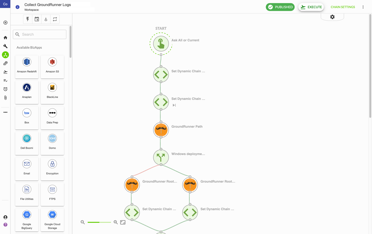 Plantilla de Cadenas: Recopilar registros de GroundRunner – Centro de ...