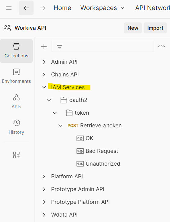 Importing Workiva API Collections into Postman – Support Center