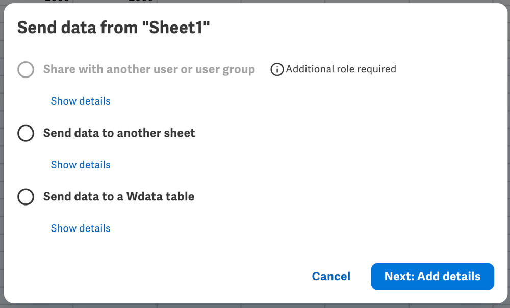 Data sharing errors and troubleshooting – Support Center