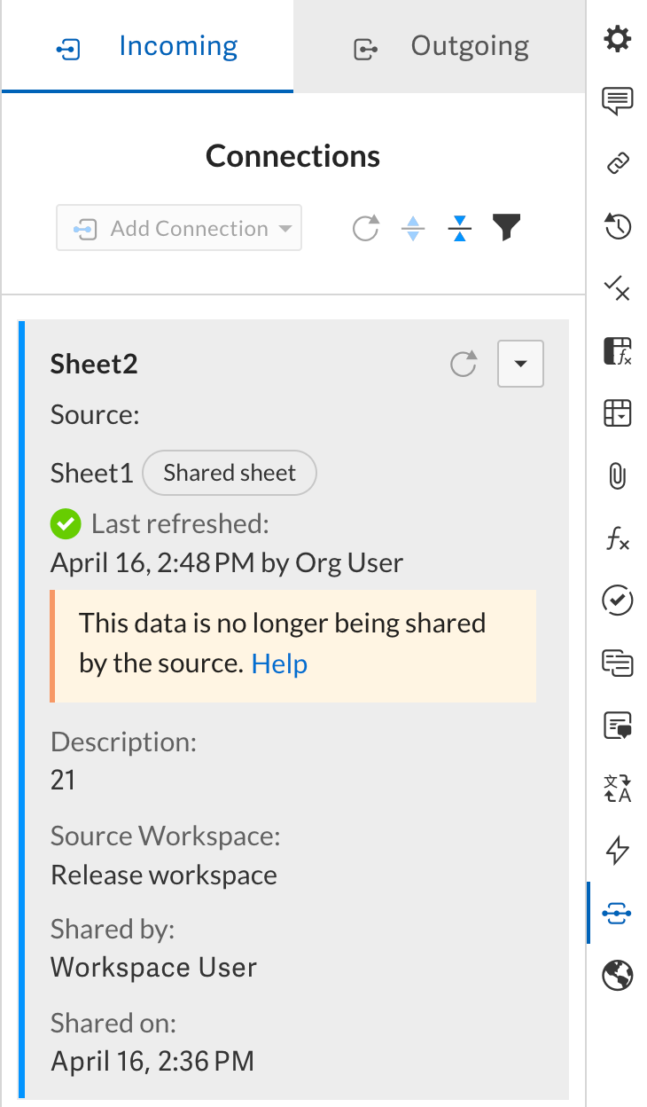 Data sharing errors and troubleshooting – Support Center