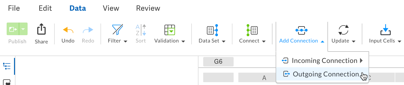 Connect sheets to destination Wdata tables – Support Center