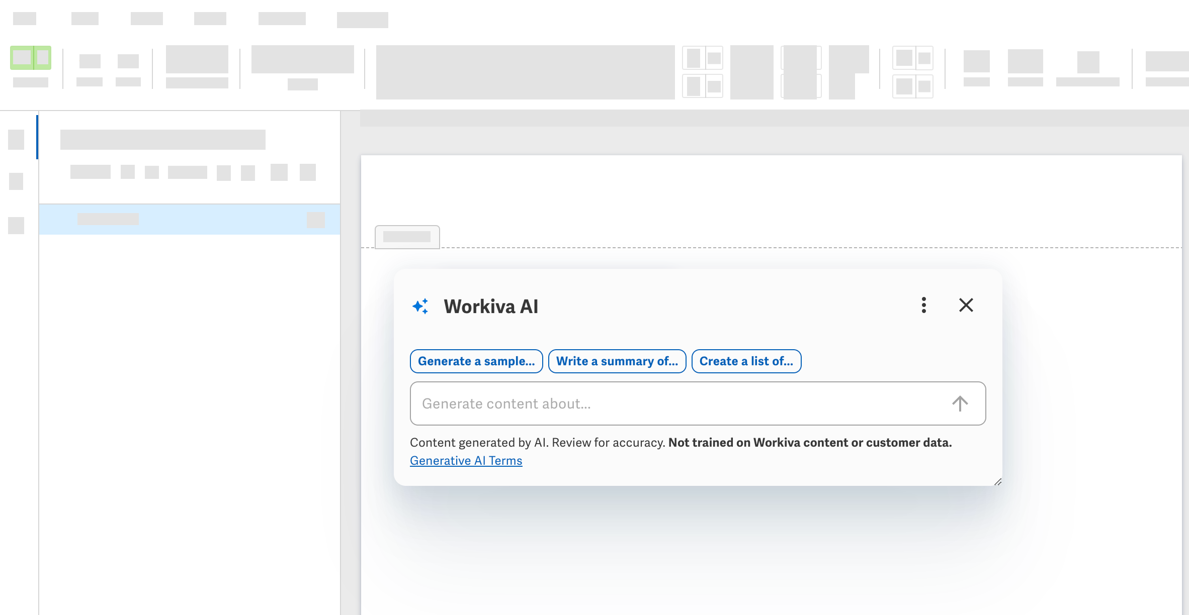 Workiva AI's inline content editor for presentations and spreadsheets ...