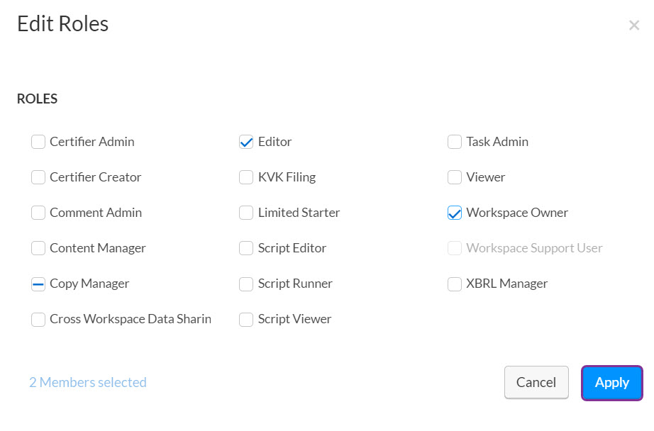 Manage workspace user roles – Support Center