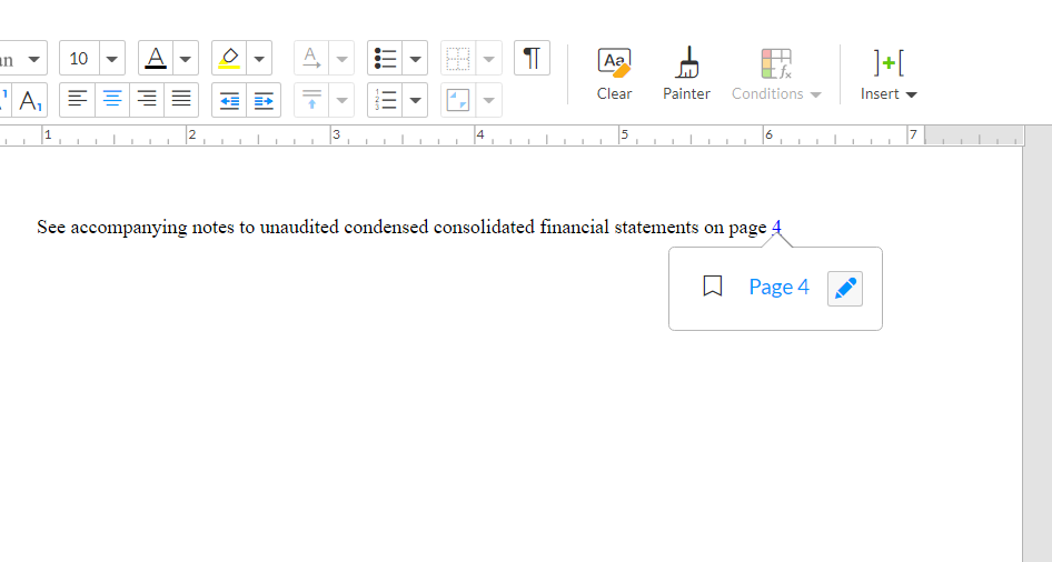 Document bookmarks – Support Center