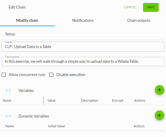 CLP - Uploading Data to a Table – Support Center