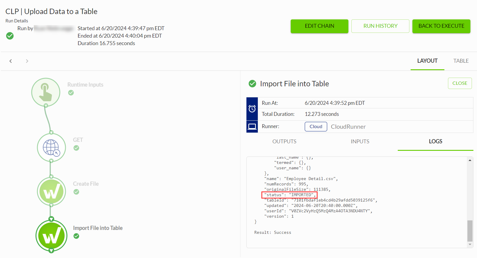 CLP - Uploading Data to a Table – Support Center
