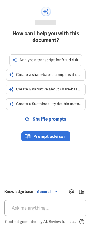 Use Workiva AI’s intelligent companion in documents – Support Center
