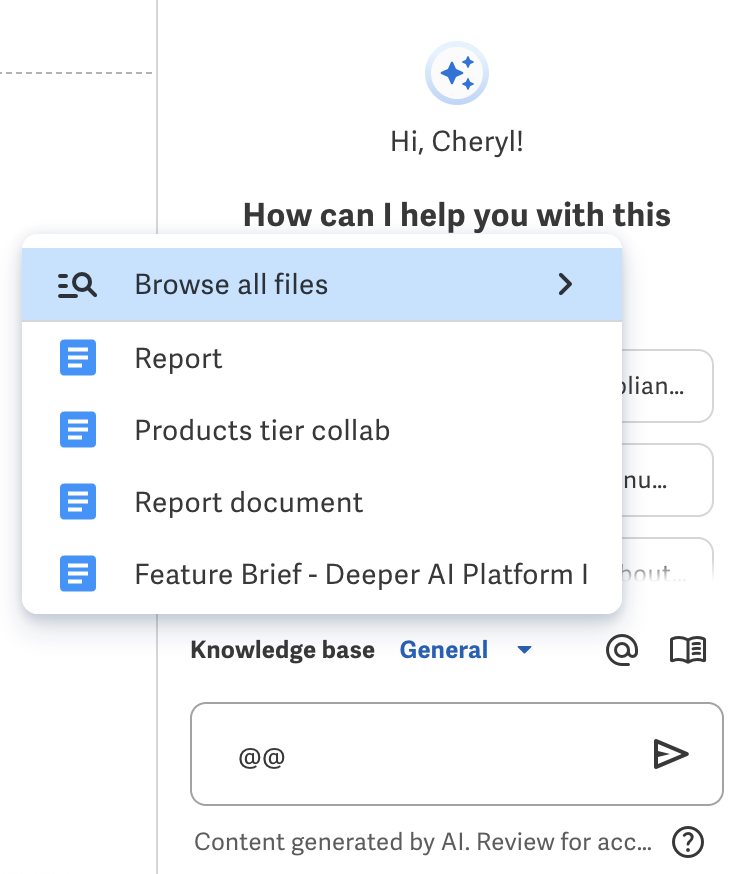 Use Workiva AI’s intelligent companion in documents – Support Center