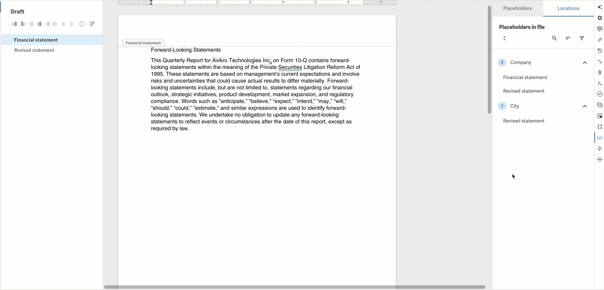 Use content placeholders – Support Center