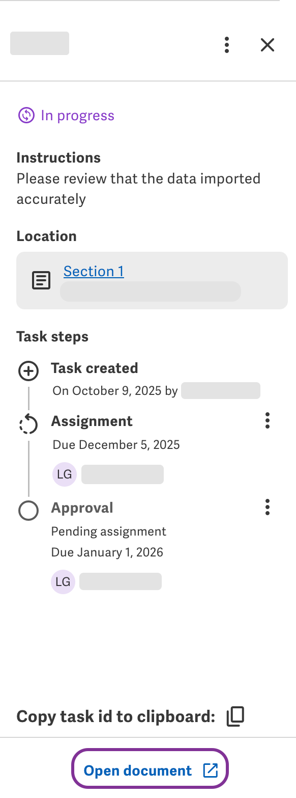 Create a task in bulk – Support Center