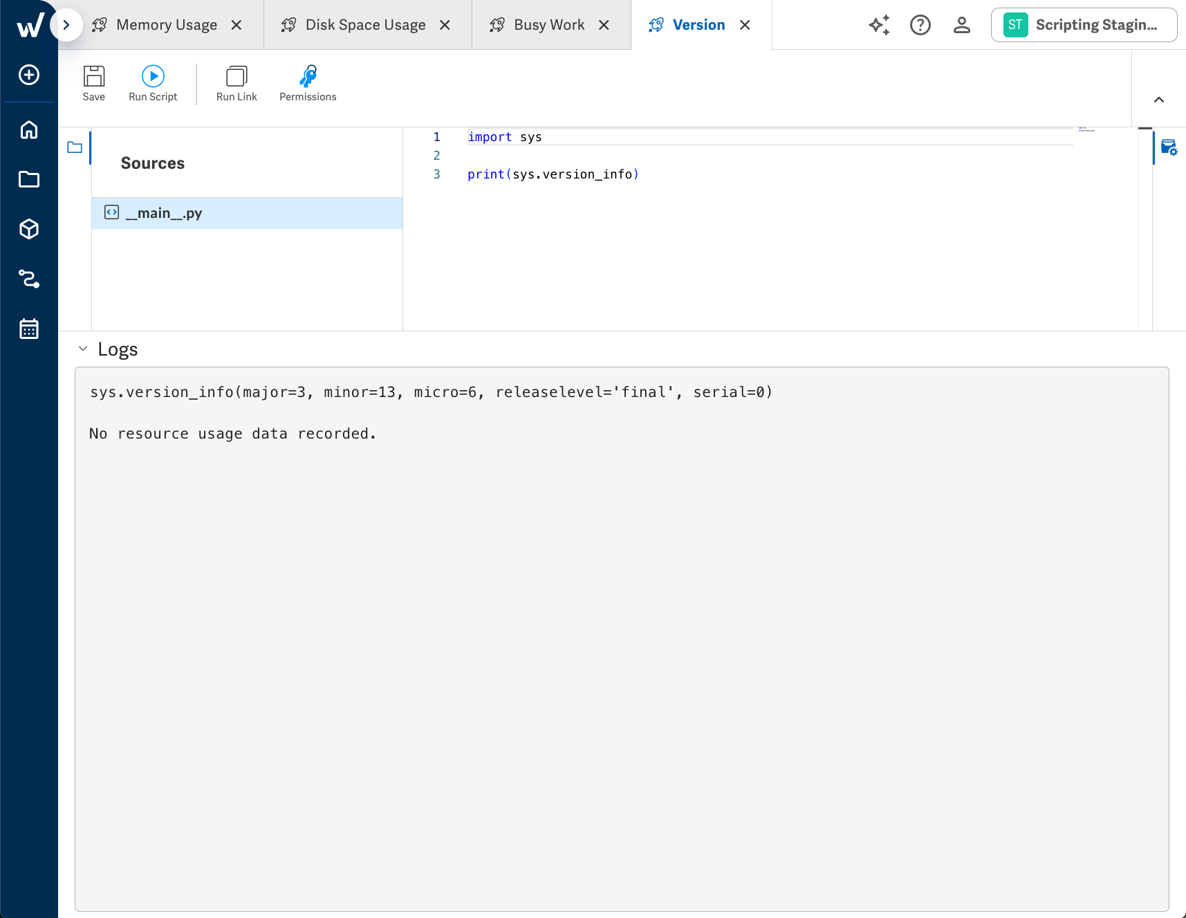 Handling resource limits in Workiva Scripting – Support Center