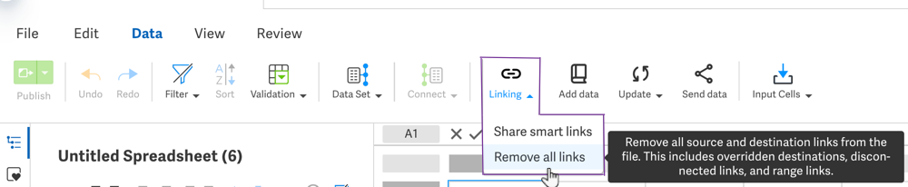 Create a link – Support Center