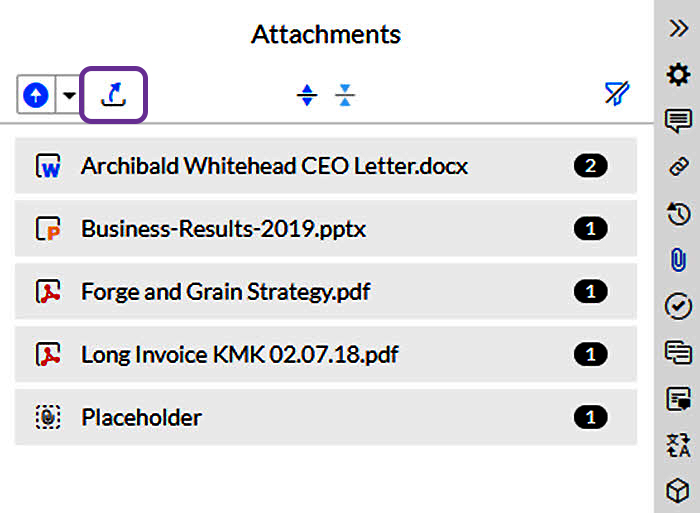Attachments in Presentations – Support Center