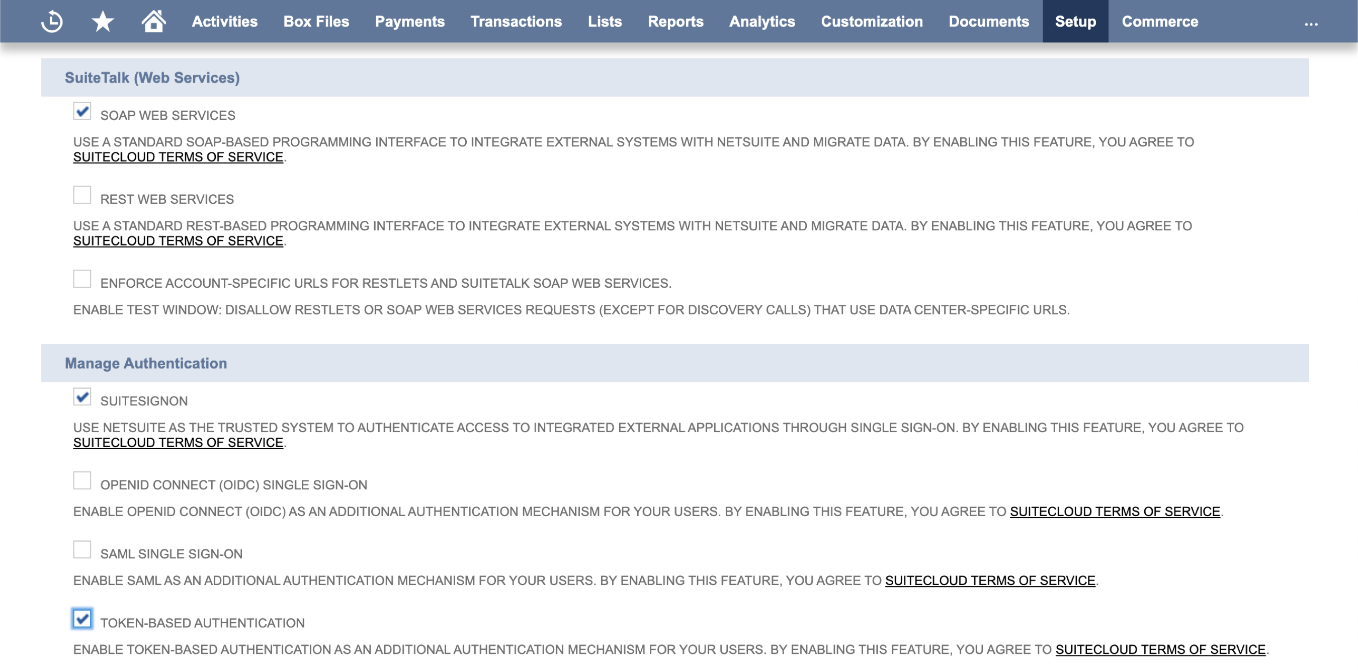 Connector to NetSuite Token Authentication – Support Center