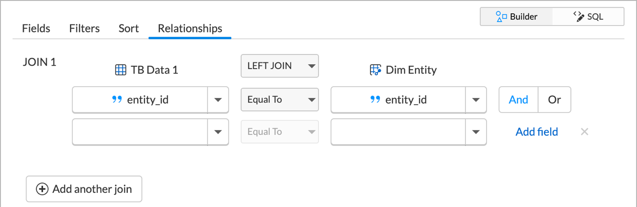 Define query source relationships – Support Center