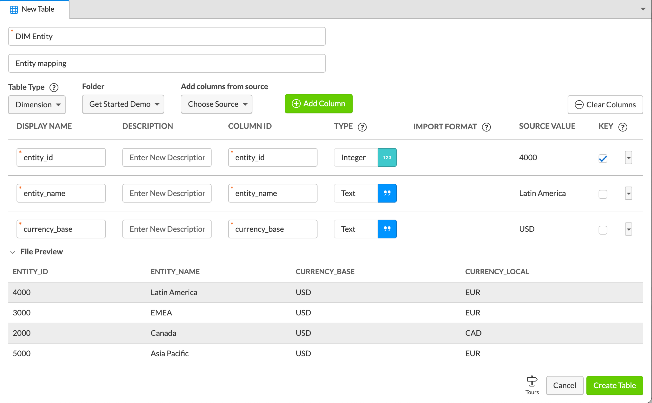 Get started with tables – Support Center