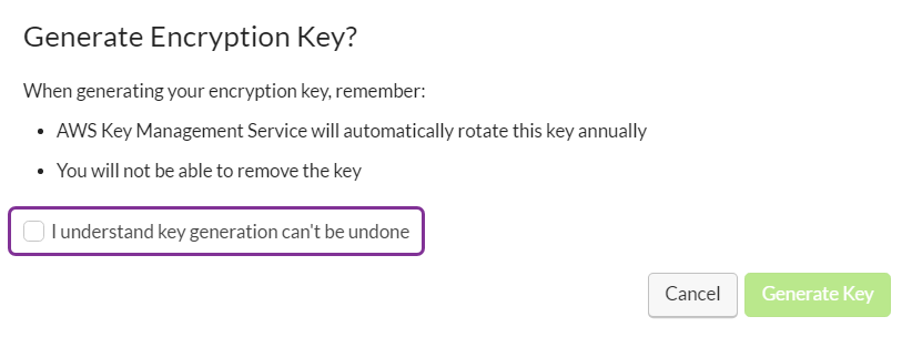 Generate an encryption key – Support Center