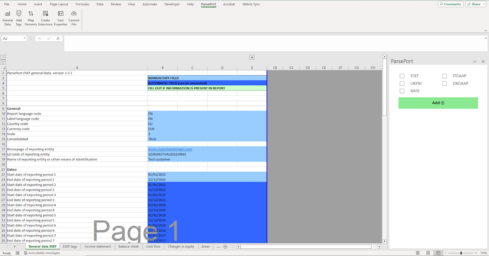 ParsePortのExcelアドイン – サポートセンター
