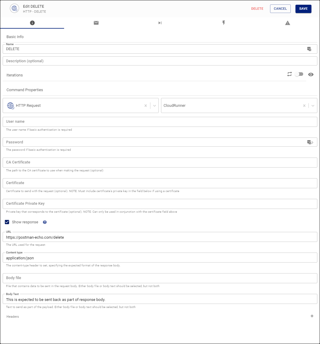 HTTP Connector Examples Support Center