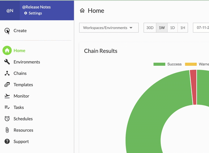 Create and manage chains – Support Center