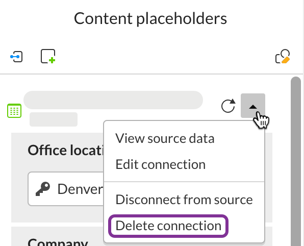 Use content placeholders – Support Center